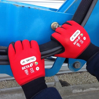 Skytec Beta 1 Nitrile-Coated Nylon Touchscreen Grip Gloves
